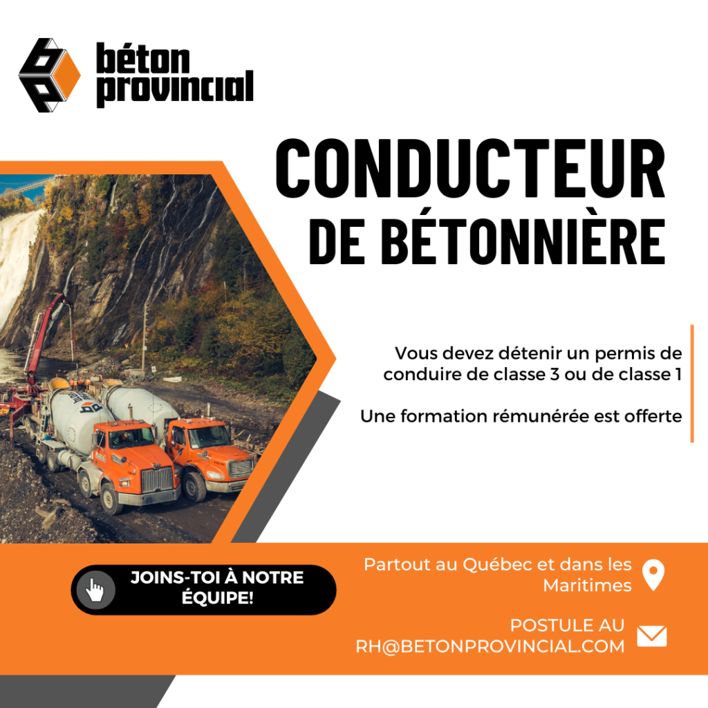 Produits de béton et de pavage au Québec - Béton Provincial