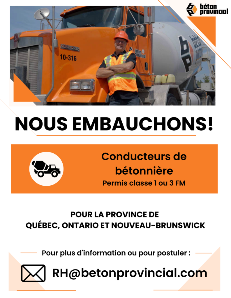 Béton Provincial Produits de béton et de pavage au Québec - Béton ...